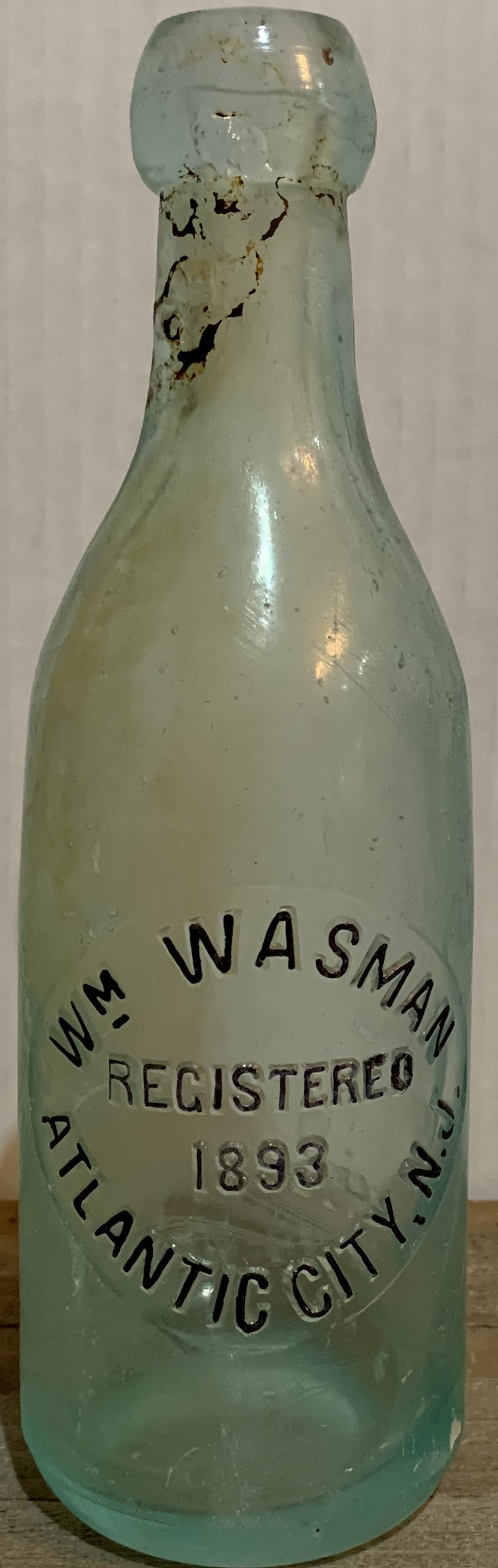 Wm Wasman – Atlantic City Bottles