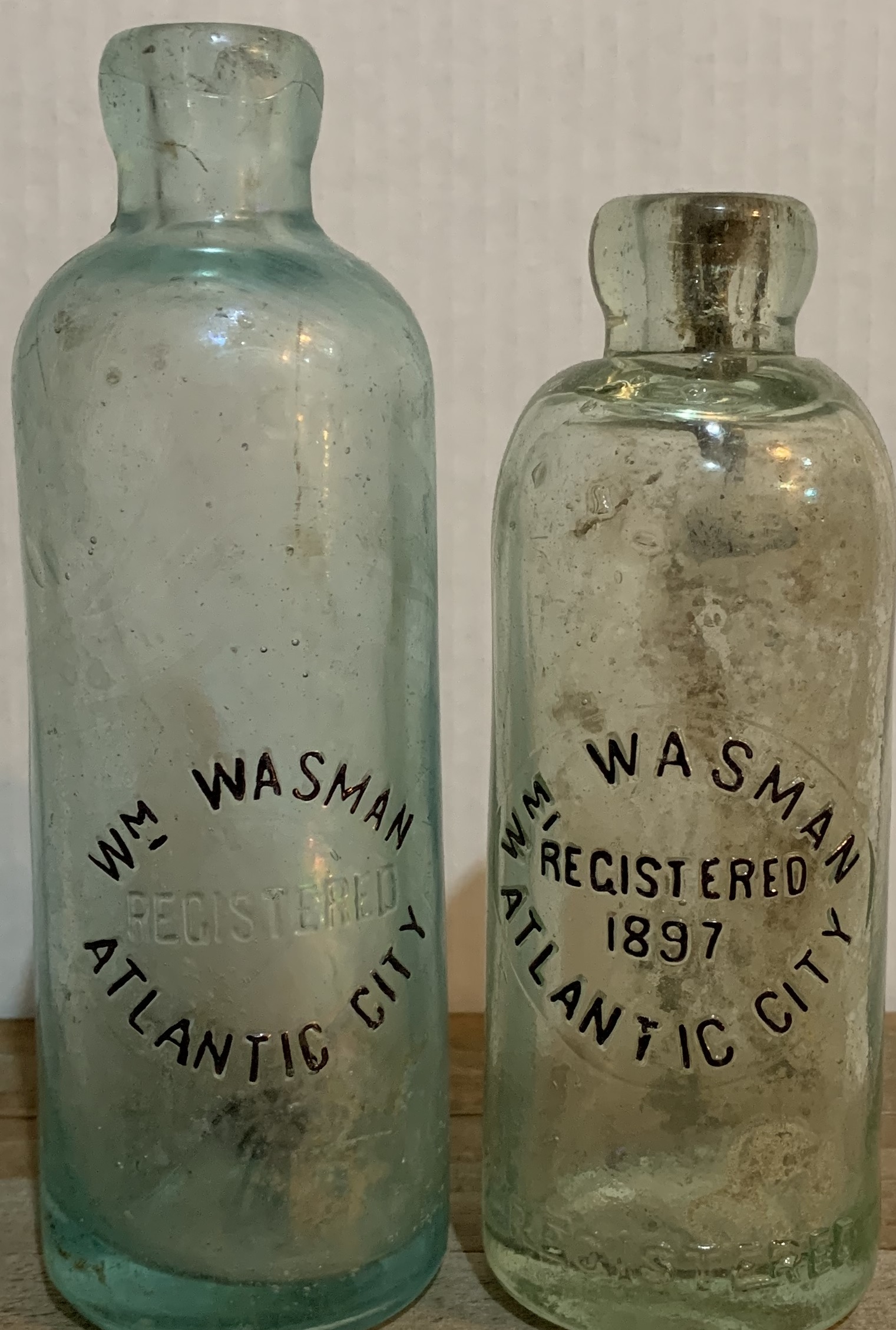 Wm Wasman – Atlantic City Bottles